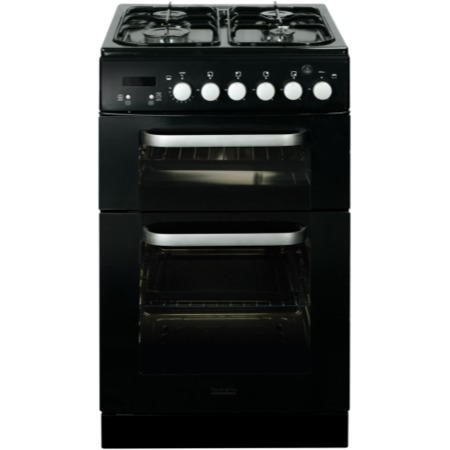 Baumatic BCG520BL Dual Cavity Black 50cm Wide Gas Cooker | Appliances ...