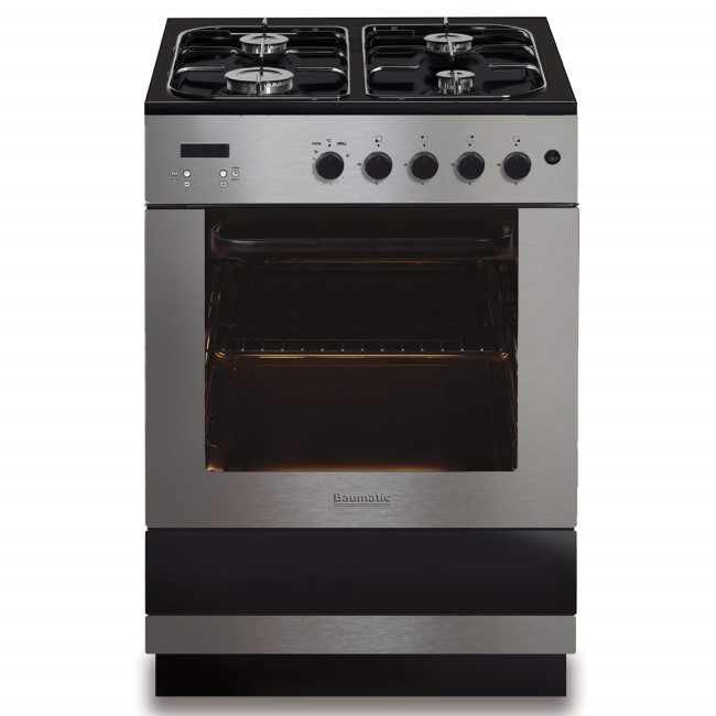 Baumatic BCG605SS 60cm Gas Cooker - Stainless Steel | Appliances Direct
