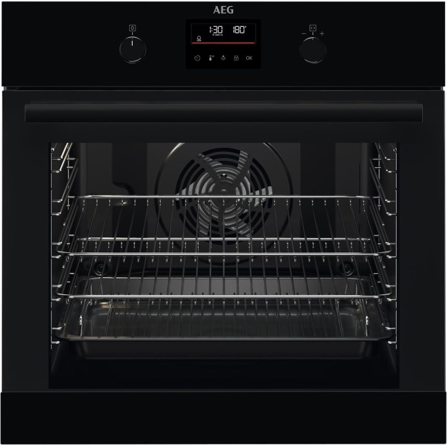 AEG 6000 Electric Single Oven - Black BEB335061B | Appliances Direct