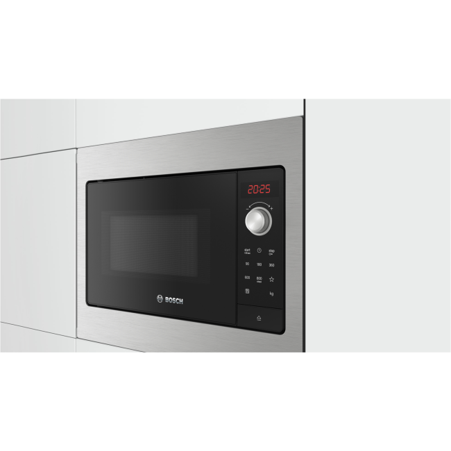Bosch Series 2 Built-In Microwave - Black With Steel Trim BFL523MS3B ...