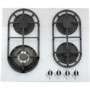 Baumatic BGG64W Four Burner Gas-on-glass Hob With Wok Burner White ...