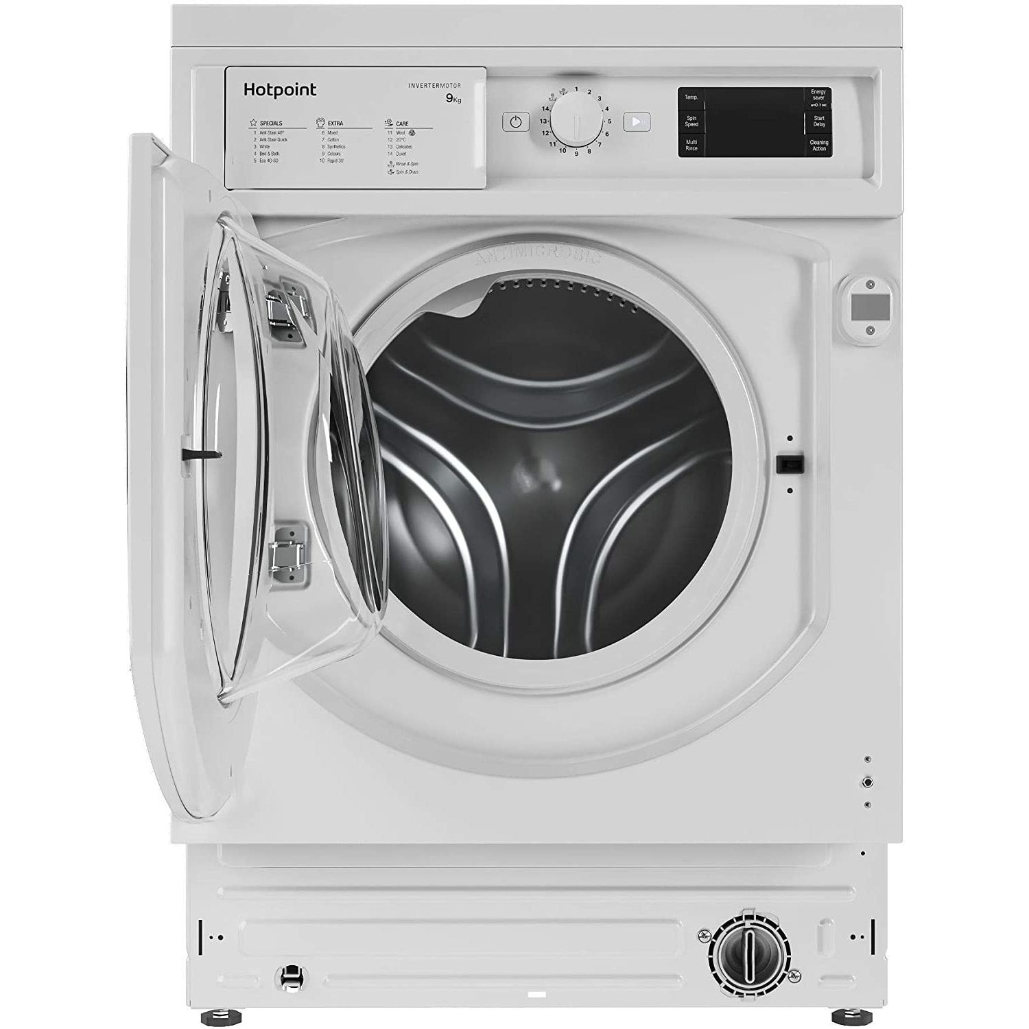 Hotpoint 9kg 1400rpm Integrated Washing Machine - White BIWMHG91484 ...
