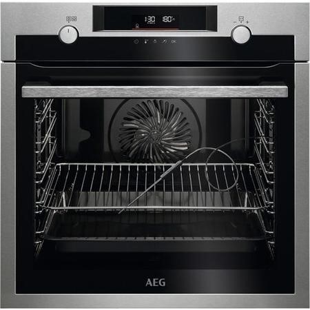 AEG 6000 Series SteamBake Electric Single Oven - Stainless Steel ...