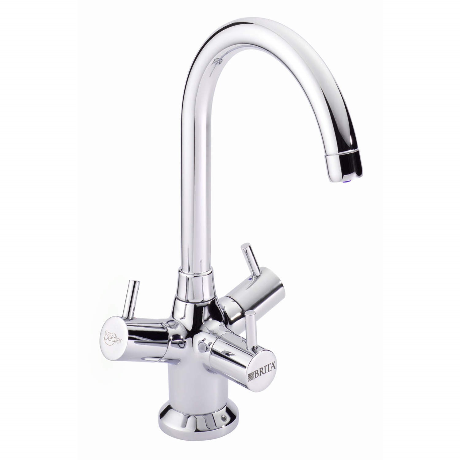 Reginox BRITA Triple Lever Chrome Monobloc Filter Tap | Appliances Direct