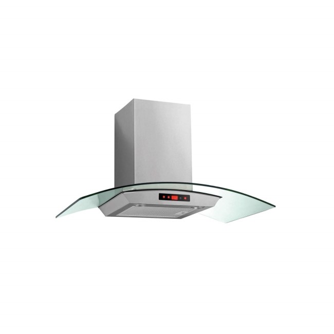 Baumatic BTC9750GL 90cm Touch Control Chimney Cooker Hood Stainless ...