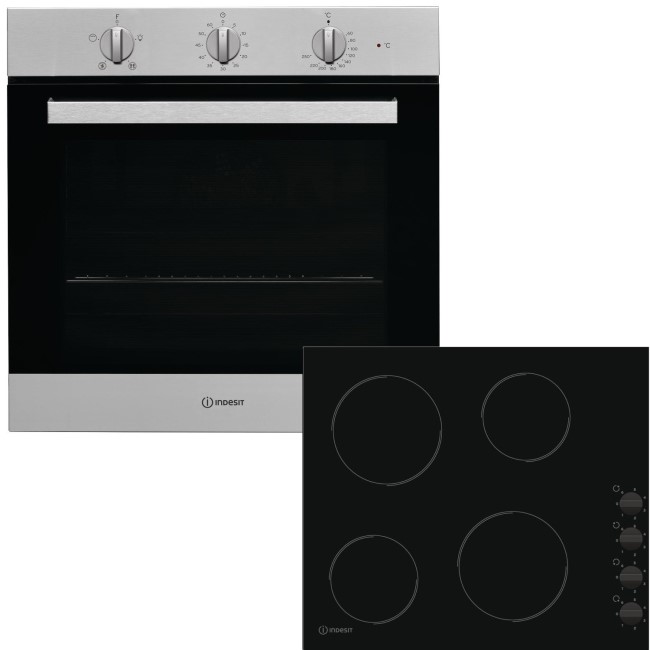 Indesit Electric Oven and Ceramic Hob Pack | Appliances Direct