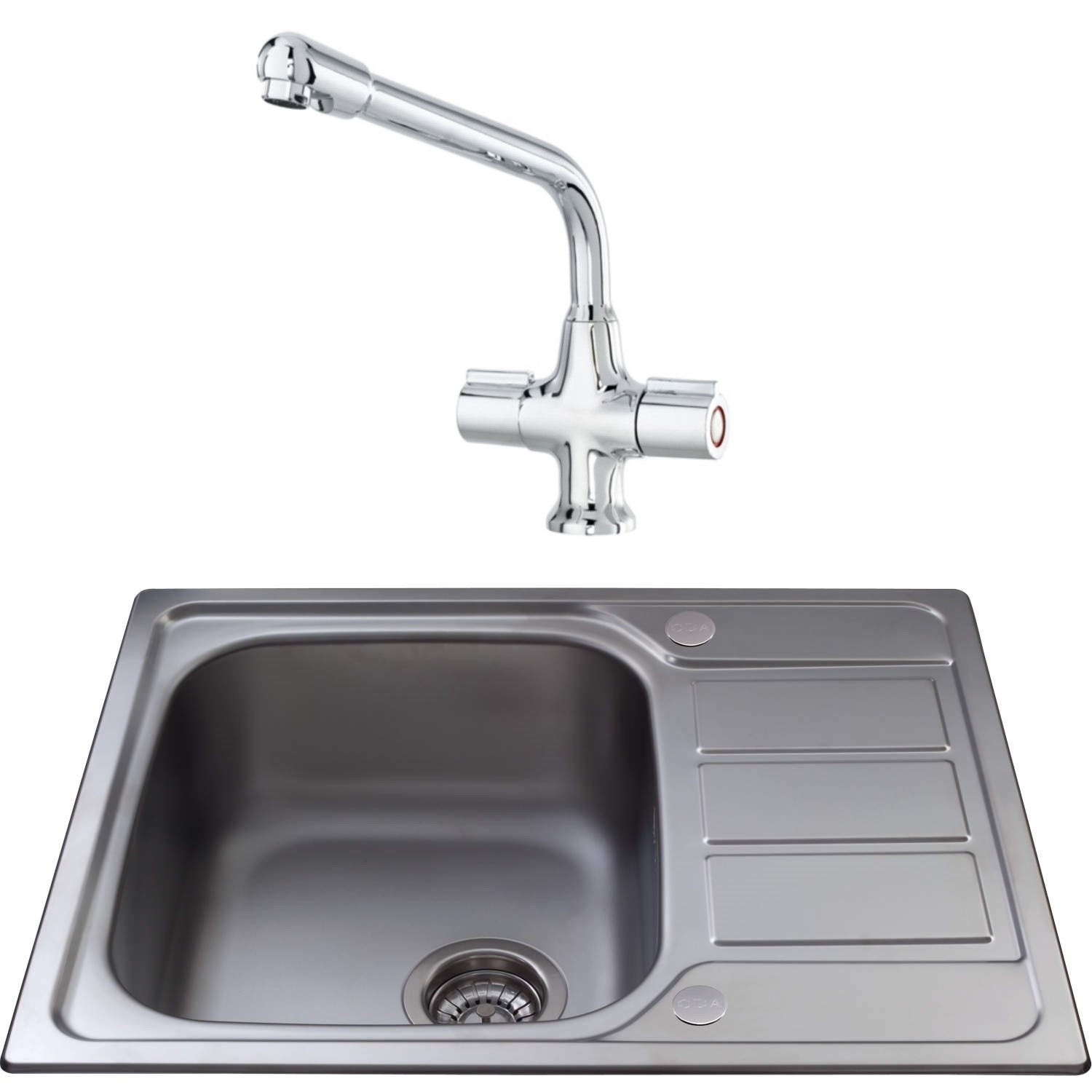 CDA Stainless Steel Kitchen Sink Kitchen Sink & Monobloc Tap ...