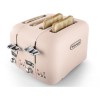 Delonghi Argento Flora Kettle and Toaster Set - Pink | Appliances Direct