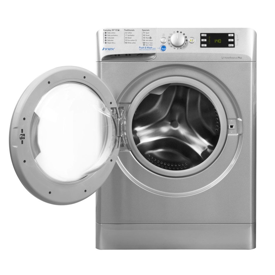 Indesit BWE91484XSUK Innex 9kg 1400rpm Freestanding Washing Machine ...