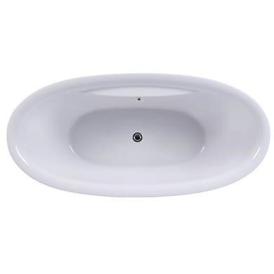 Duo Oval Modern Freestanding Bath - L1750 x W840mm BeBa_15506 ...