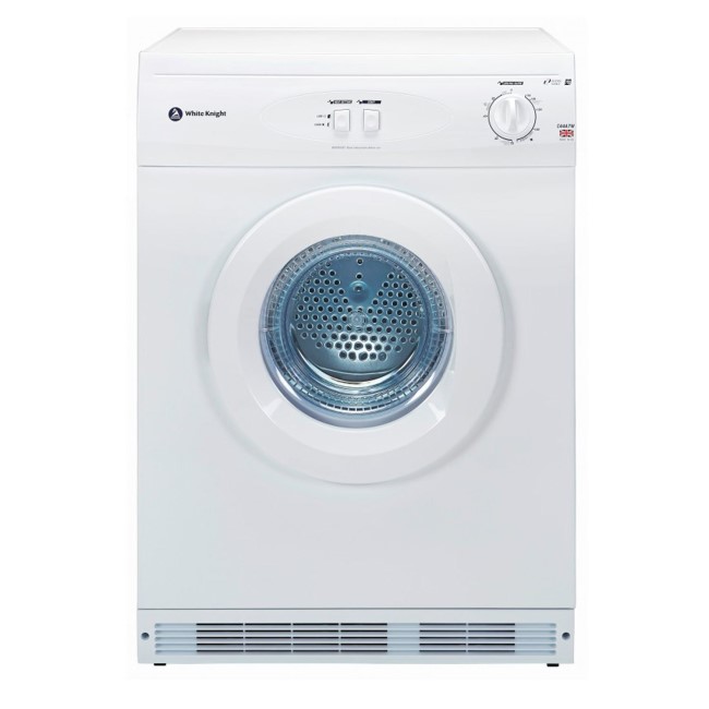 White Knight C44A7W 7kg Freestanding Vented Tumble Dryer - White ...