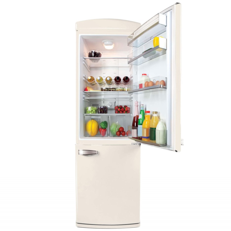 Servis C60185NFC-L Retro Left Hand Hinge Freestanding Fridge Freezer ...