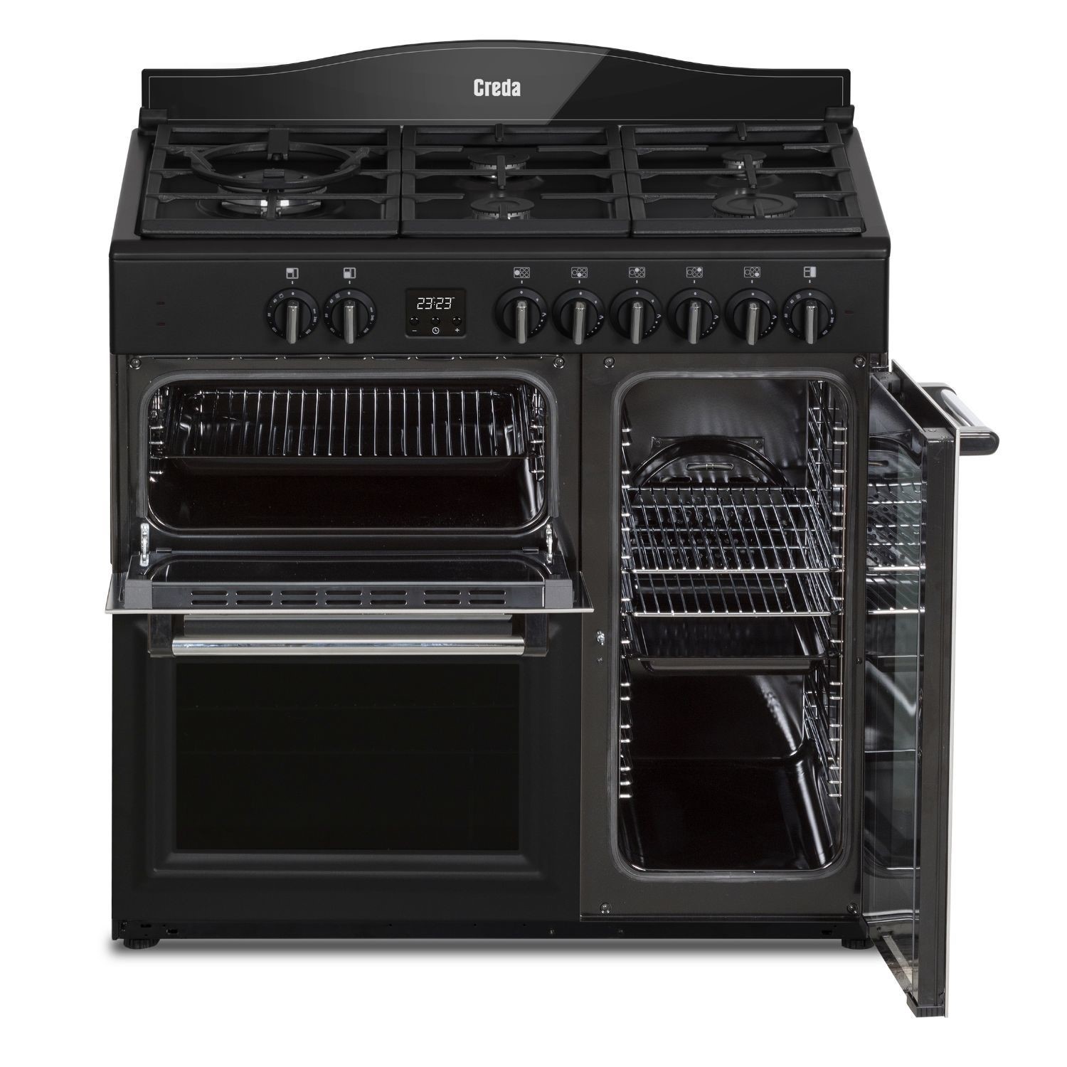 Creda 90cm Triple Cavity Dual Fuel Range Cooker - Anthracite C90RCDFTA ...