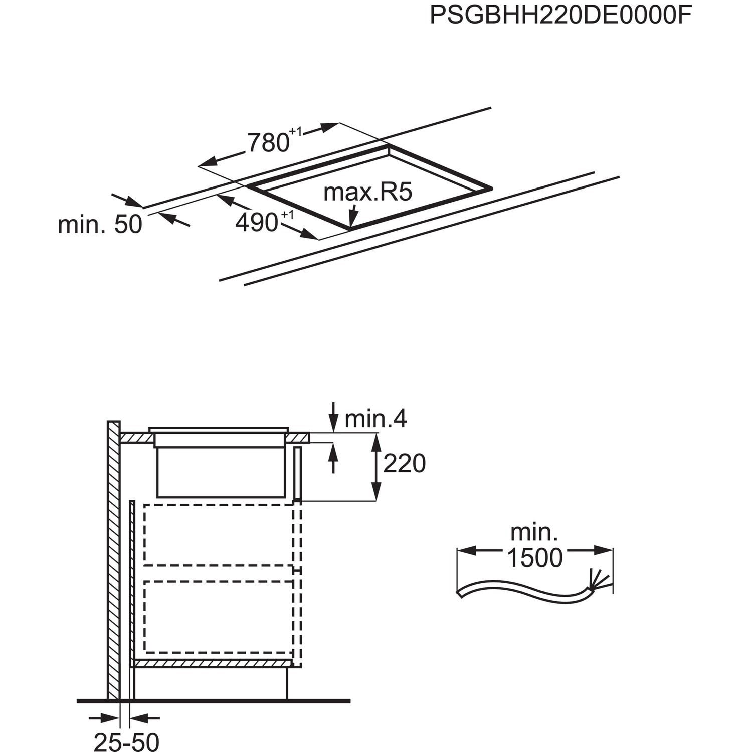 AEG 8000 Series 83cm 4 Zone Venting Induction Hob With Double Bridge ...