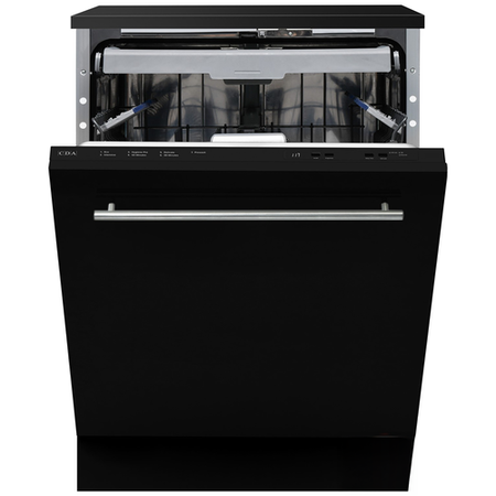 CDA Integrated Dishwasher - AquaZone technology, Black control panel ...