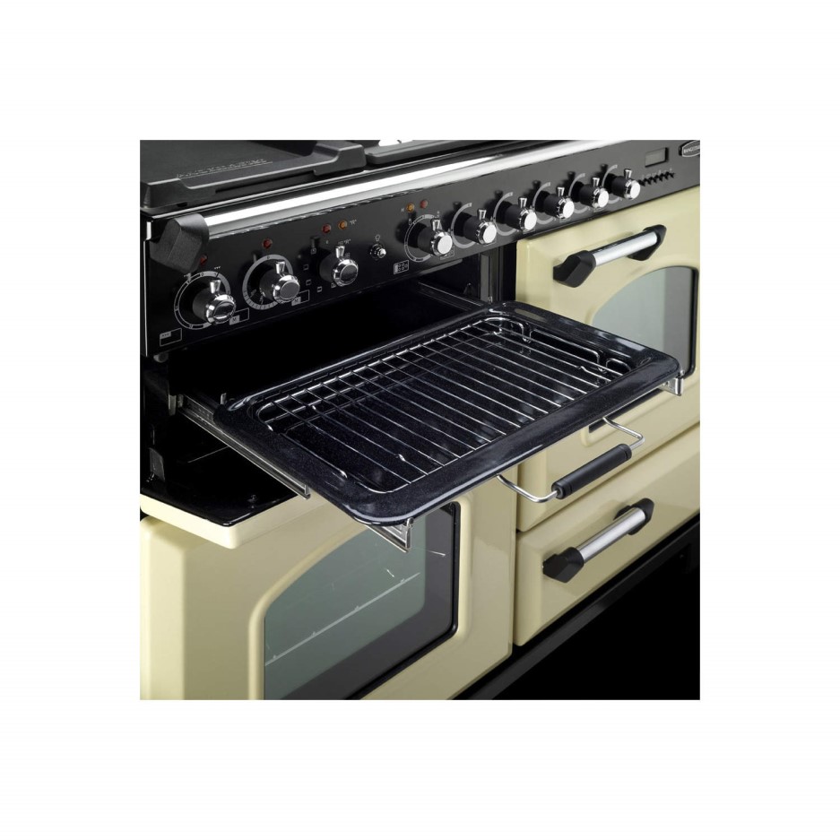 Rangemaster CDL110DFFBLB Classic Deluxe 110cm Dual Fuel Range Cooker ...