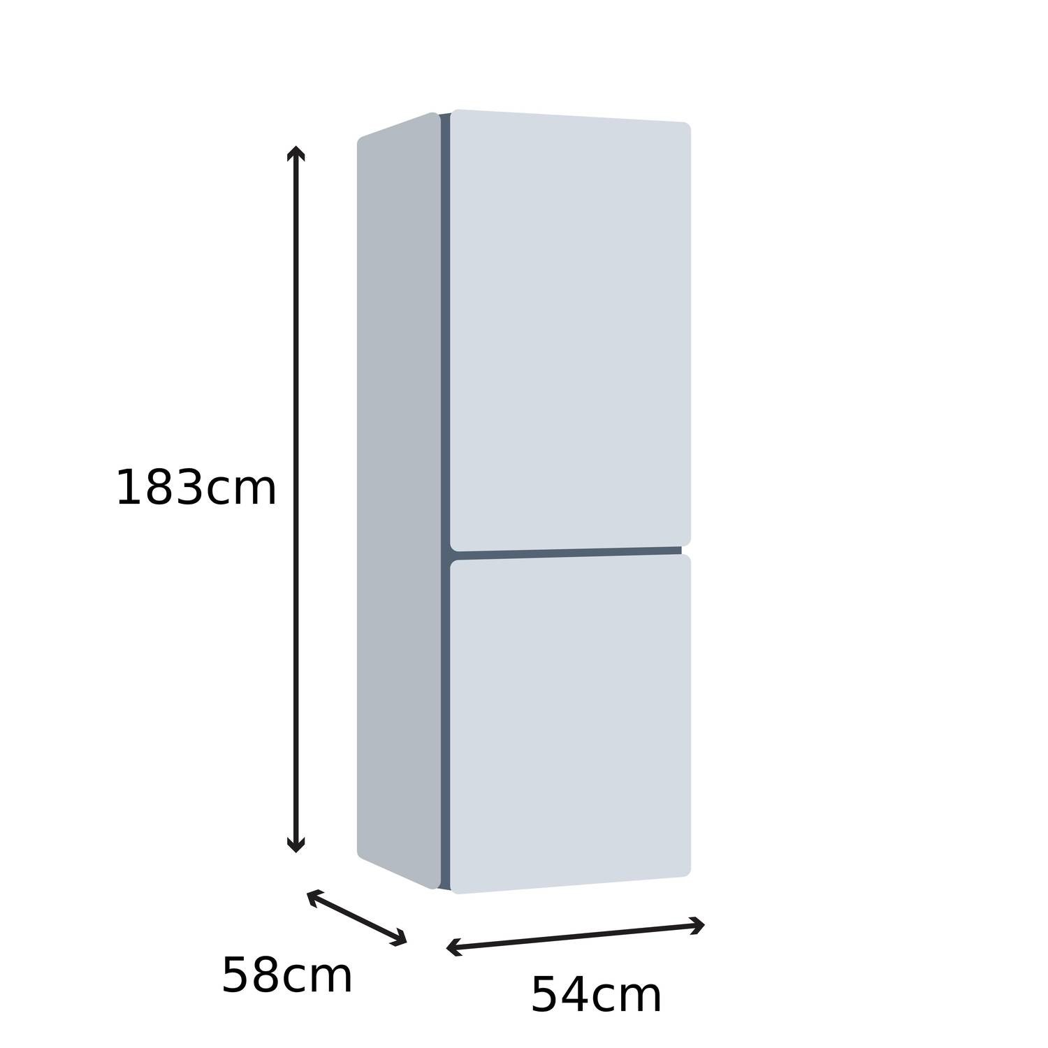Beko 268 Litre 50/50 Freestanding Fridge Freezer with Water Dispenser ...