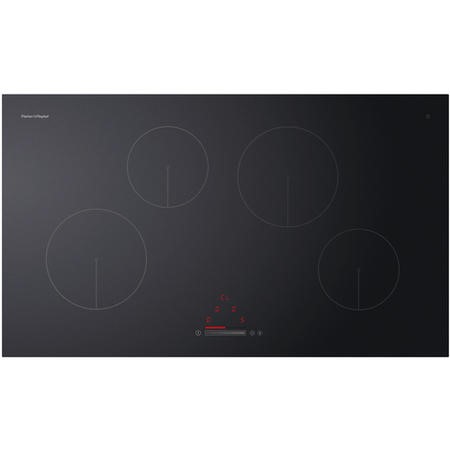 Fisher & Paykel CI904CTB1 90cm Wide 'Touch & Slide' Frameless 4 Zone ...