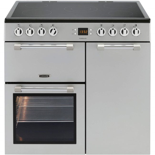 LEISURE CK90C230S Cookmaster Silver 90cm Electric Range Cooker With ...
