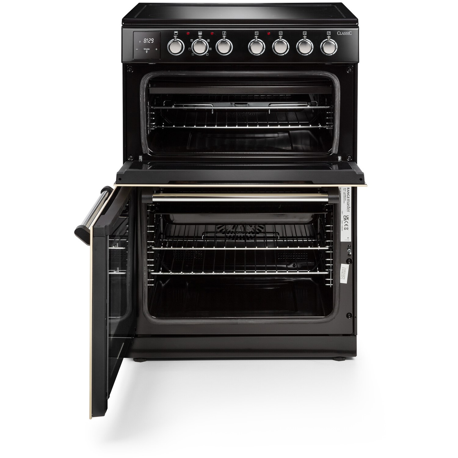 Rangemaster Classic 60cm Electric Cooker with Ceramic Hob - Black ...