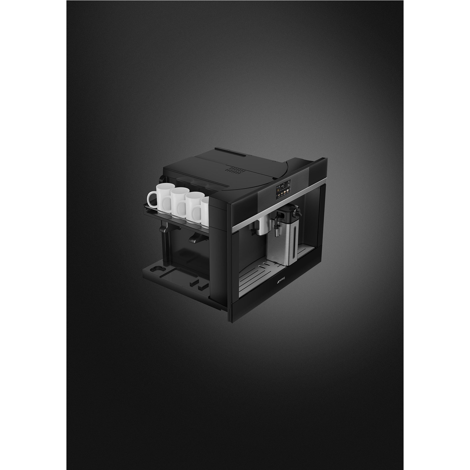 Smeg Linea Built-in Automatic Coffee Machine - Black CMS4104N ...