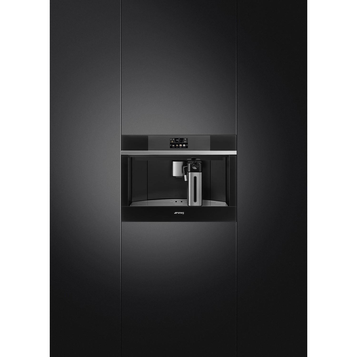 Smeg Linea Built-in Automatic Coffee Machine - Black CMS4104N ...