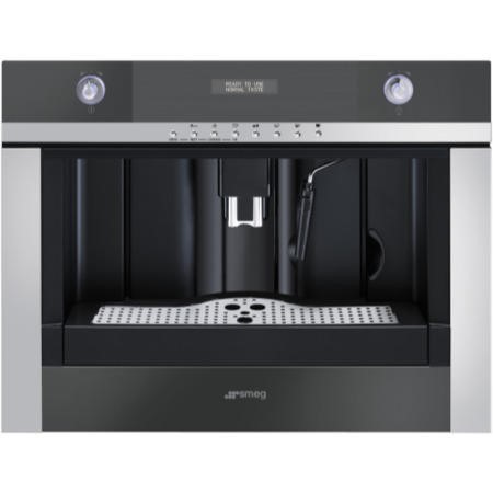 Smeg CMSC45NE Linea Compact Fully Automatic Built-in Coffee Machine ...