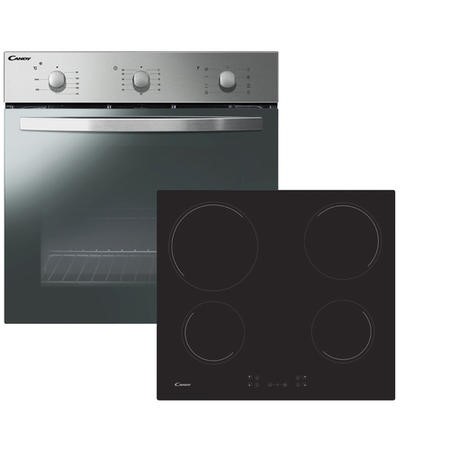 Candy Multifunction Electric Oven & Ceramic Hob Pack COEHP60X/E ...