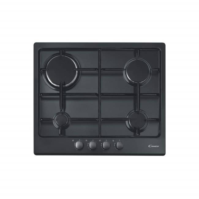 Candy CPG64SPN Four Burner Gas Hob Black | Appliances Direct