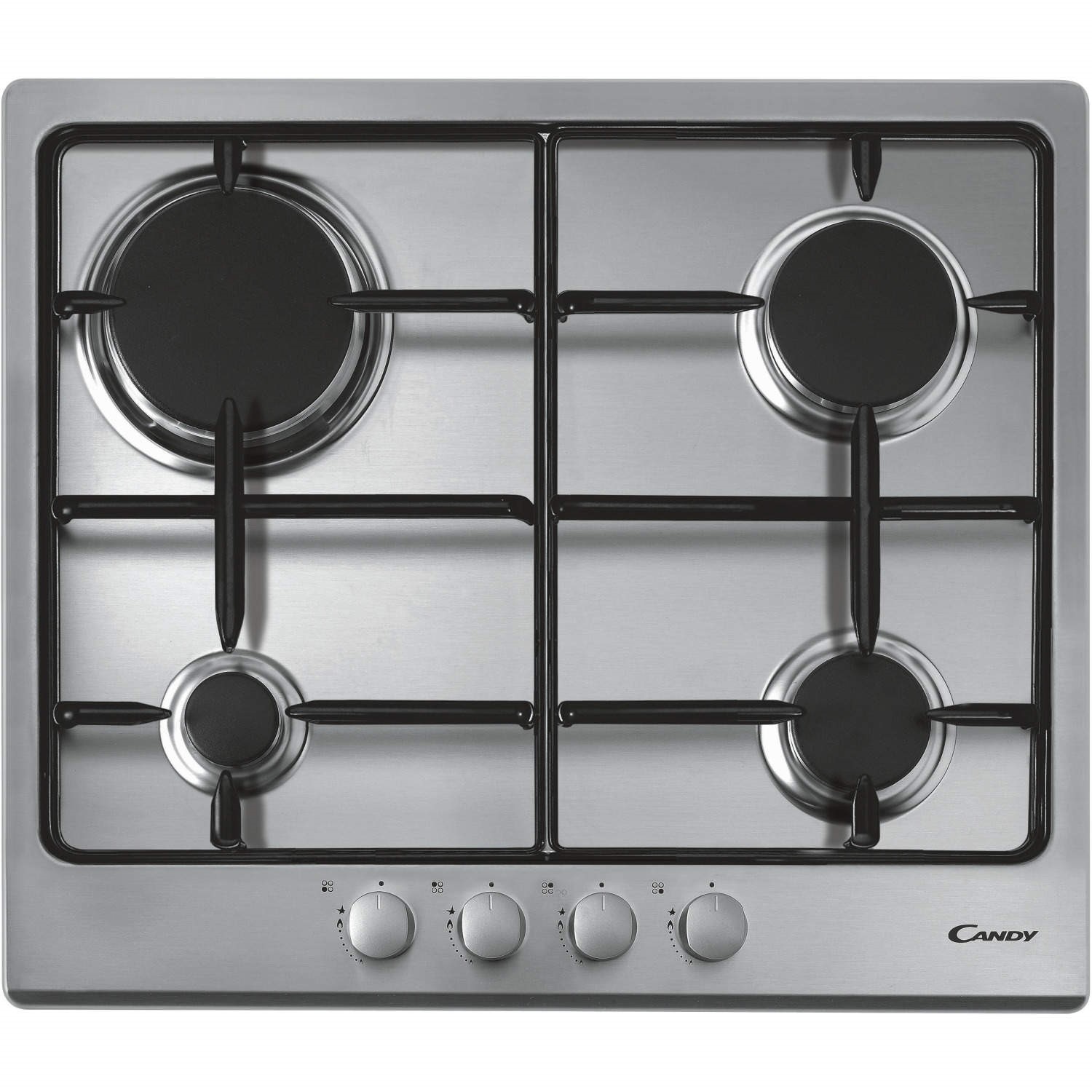 Candy CPG64SPX Four Burner Gas Hob Stainless Steel | Appliances Direct