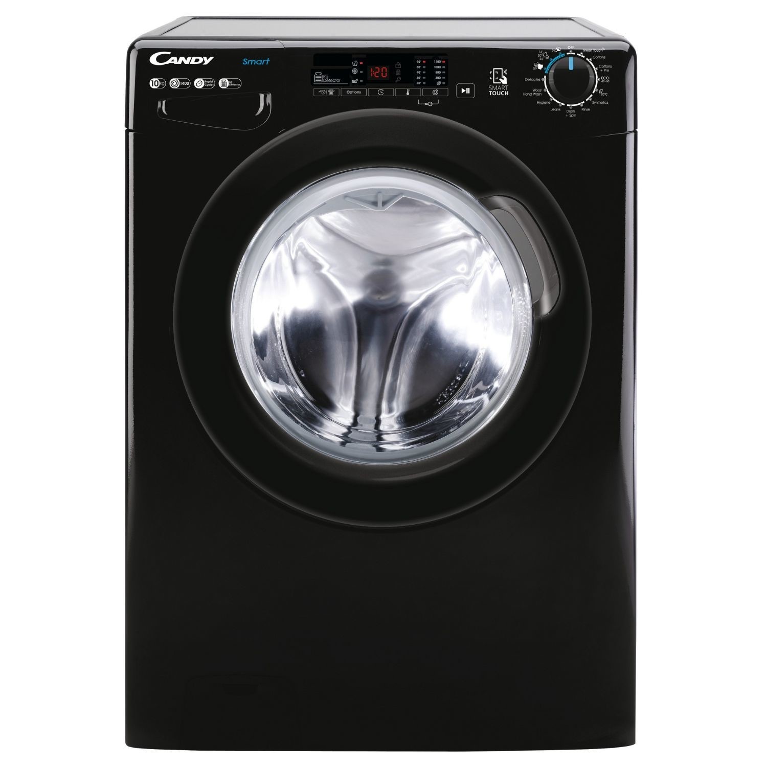 Candy Smart 10kg 1400rpm Washing Machine - Black CS1410TWBBE/1-80 ...