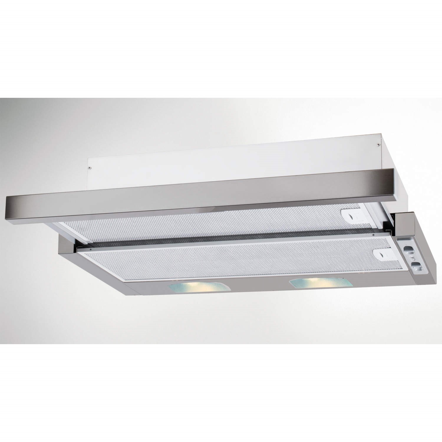 Beko CTB6254X 60cm Wide Telescopic Cooker Hood Silver | Appliances Direct