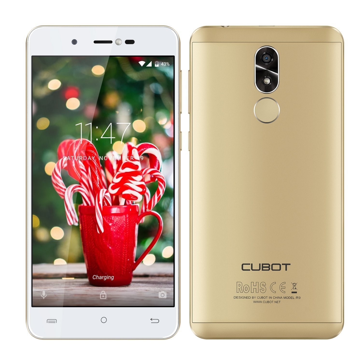 Cubot R9 Gold 5" 16GB 3G Dual SIM Unlocked & SIM Free CUB-R9-GOLD ...