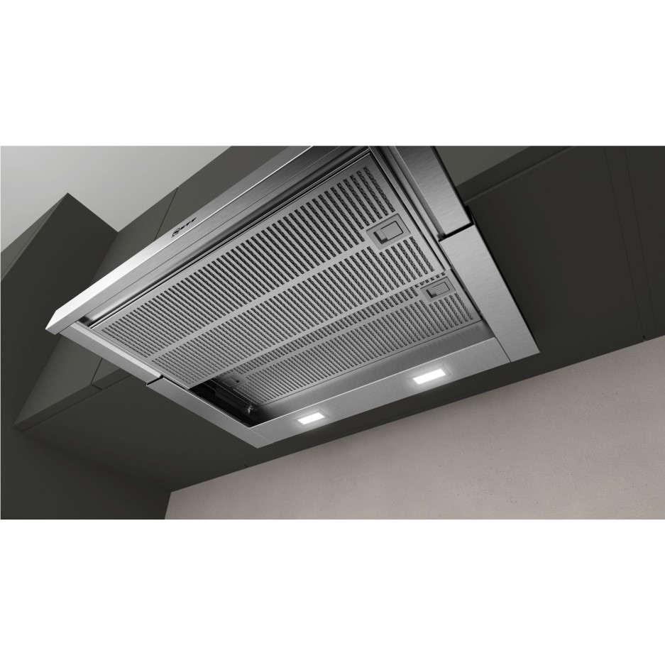 Neff N70 60cm Telescopic Canopy Cooker Hood - Stainless Steel ...