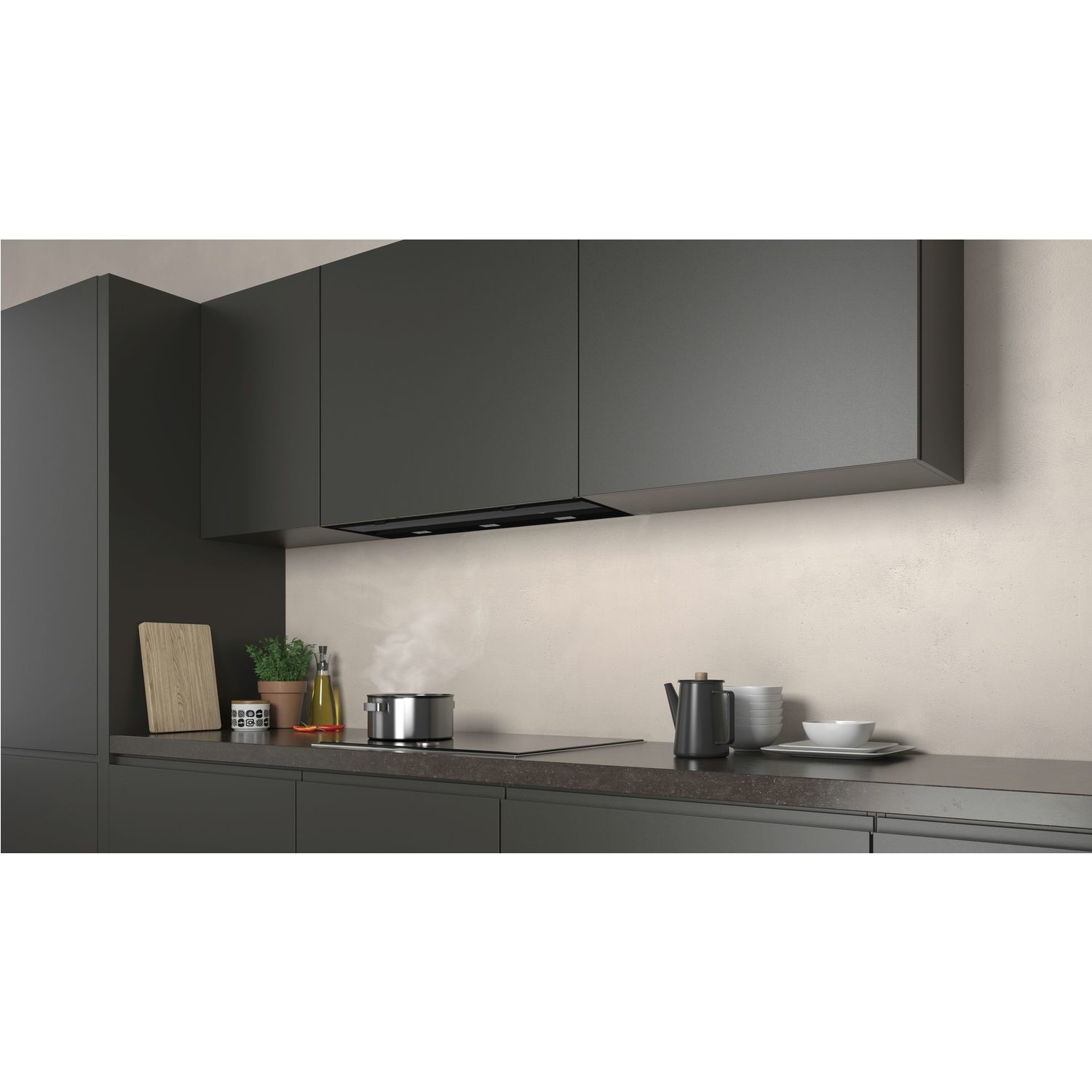 Neff N70 90cm Canopy Cooker Hood - Black D95XAM2S0B | Appliances Direct