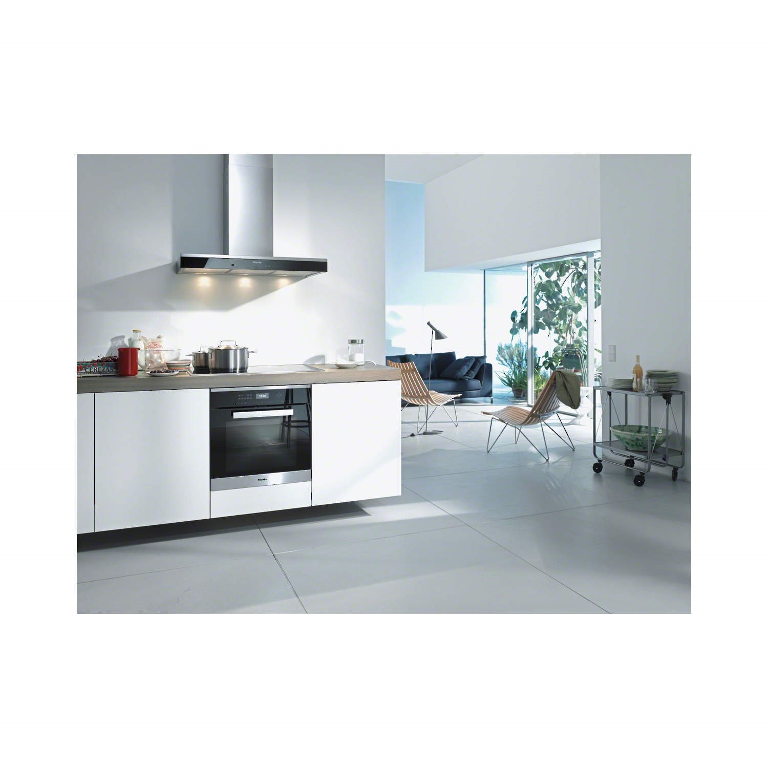 Miele DA6690Wclst DA6690W Gen6000 Low Profile 90cm Wide Chimney Cooker ...