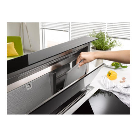 Miele DA6890 Black Glass 92cm Wide Downdraft Extractor | Appliances Direct
