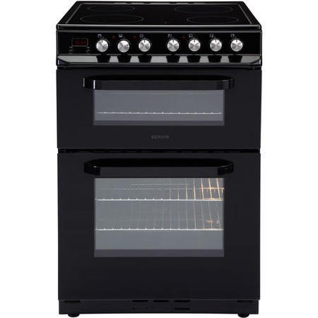 Servis DC60B 60cm Double Oven Electric Cooker Black | Appliances Direct
