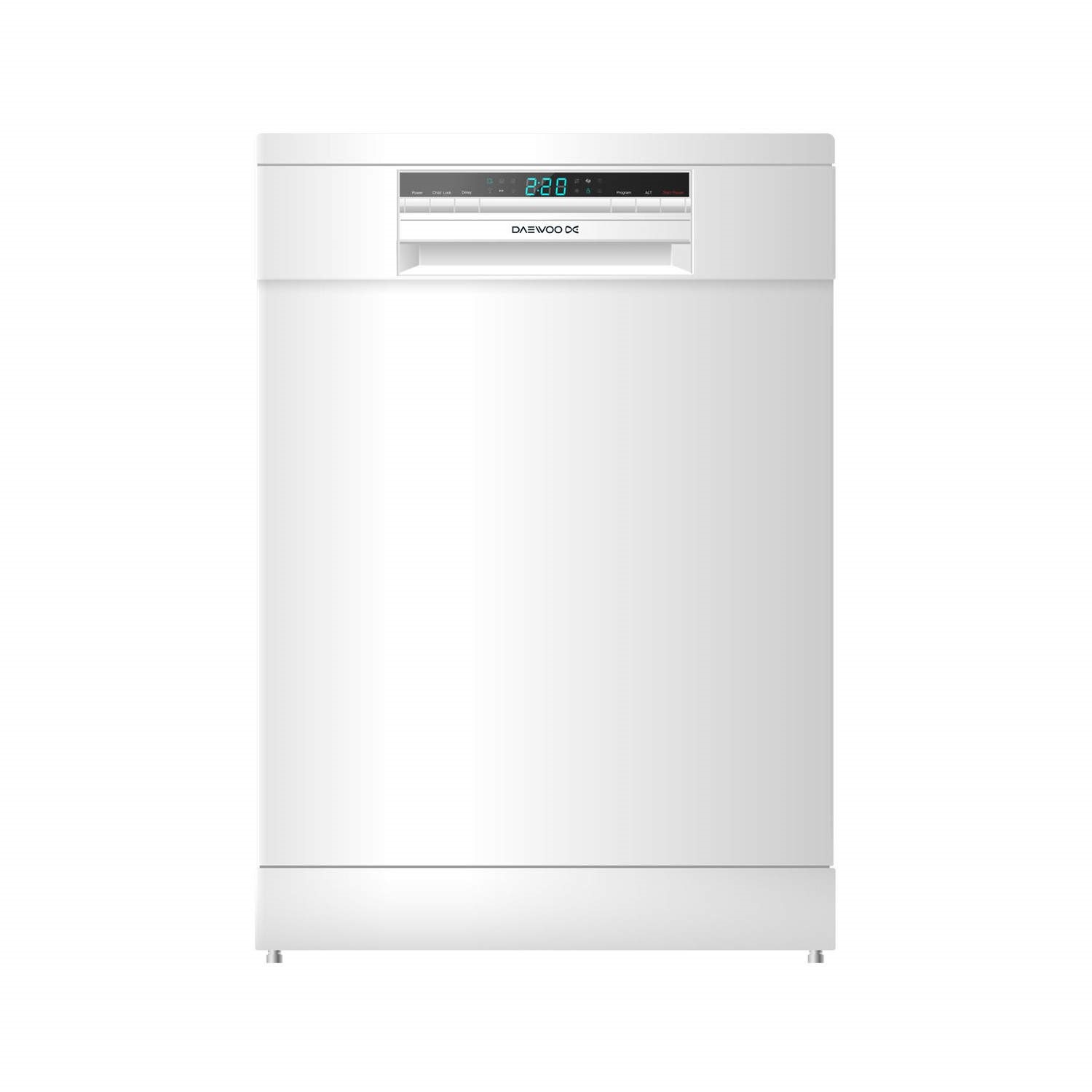 Daewoo DDWA1211L 12 Place Freestanding Dishwasher White | Appliances Direct