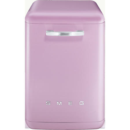 Smeg DF6FABRO1 50s Style Freestanding Dishwasher - Pink | Appliances Direct
