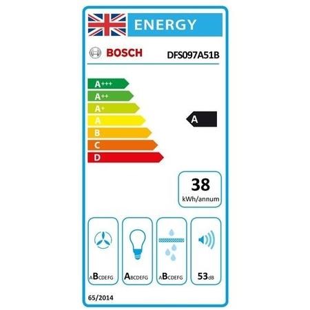 Bosch DFS097A51B Series 4 90cm Telescopic Canopy Cooker Hood ...