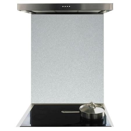 De Santii 900x750mm Toughened Glass Splashback - Light Pewter ...