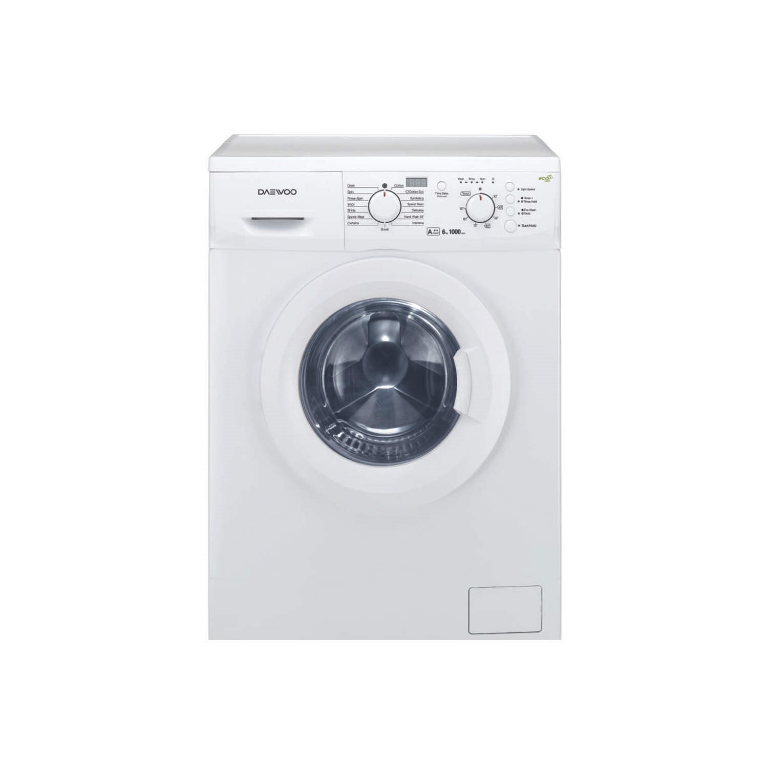 Daewoo DWDMI1211 6kg 1200rpm Freestanding Washing Machine White ...