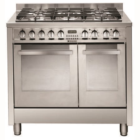 Hotpoint EG902GXS 90cm Dual Fuel Range Cooker - Stainless Steel ...