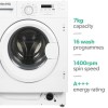 electriQ 7kg 1400rpm Integrated Washing Machine - White EIQINTWM147 ...