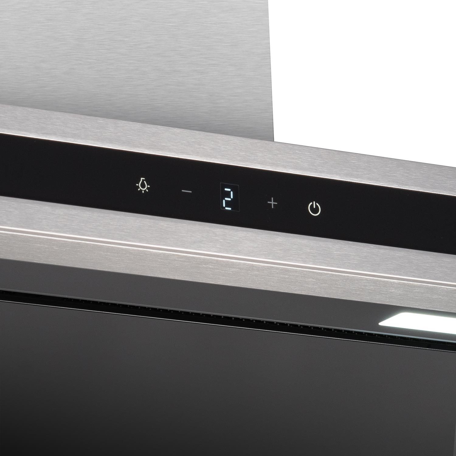 electriQ 90cm Slimline Touch Cooker Hood – Stainless Steel ...