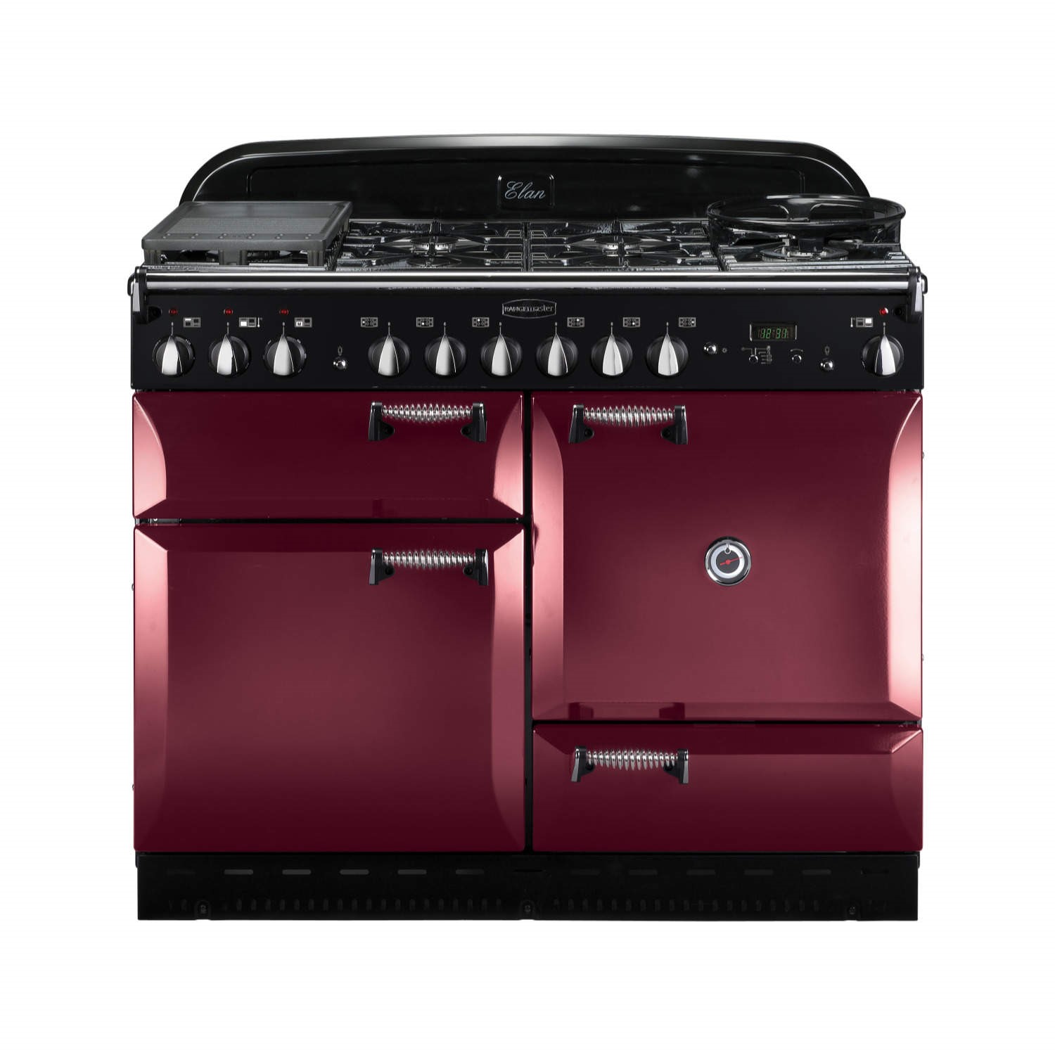 Rangemaster 101190 Elan 110cm Dual Fuel Range Cooker - Cranberry ...