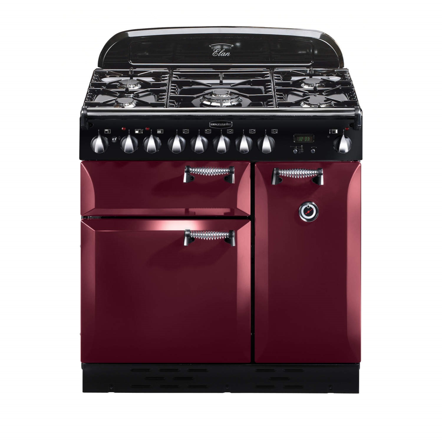 Rangemaster 101160 Elan 90cm Dual Fuel Range Cooker - Cranberry ...