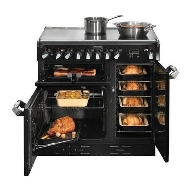 Rangemaster 89400 Elan Induction 90cm Electric Range Cooker ELAS90EIBL ...