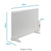 Ultraslim 800W Wall Mountable Oil Filled Radiator with Thermostat and ...